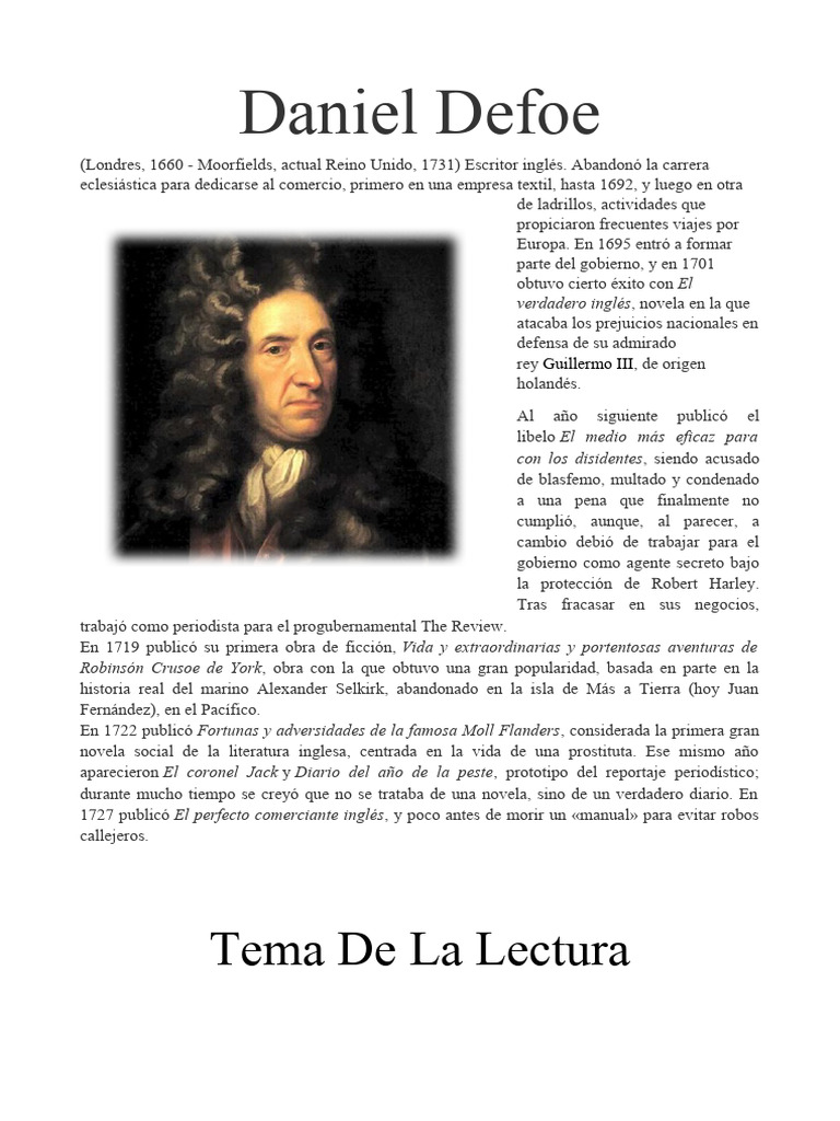 El Fantasma Provechoso | PDF | Daniel Defoe
