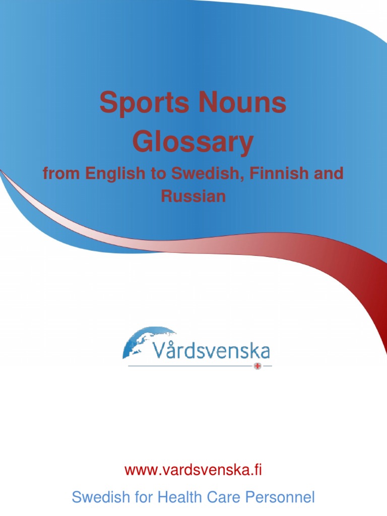 English Sports Nouns Glossary | PDF | Summer Olympic Games | Athletic ...