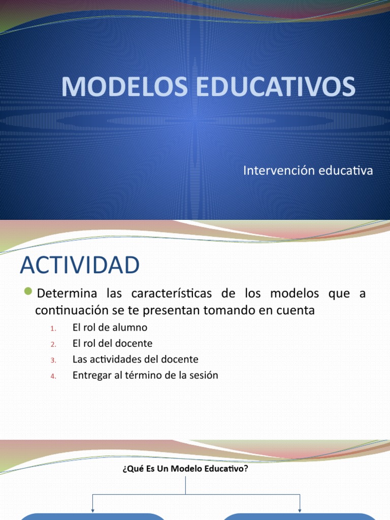 01 Modelos Educativos | PDF | Evaluación | Enseñando