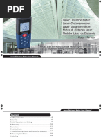 DTAPE DT50 Laser Distance Meter User Manual | PDF | Backlight | Metre