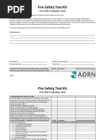 Fire Drill Evaluation Checklist | PDF | Emergency Evacuation | Fire Safety