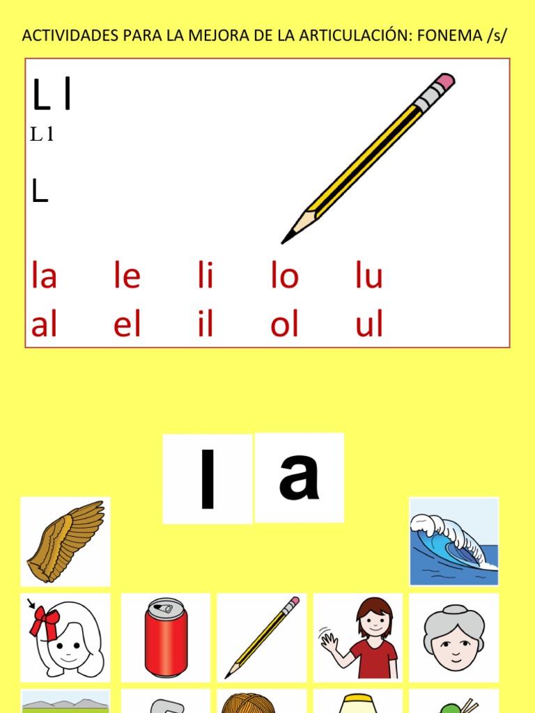 Enseñar Fonema L | PDF