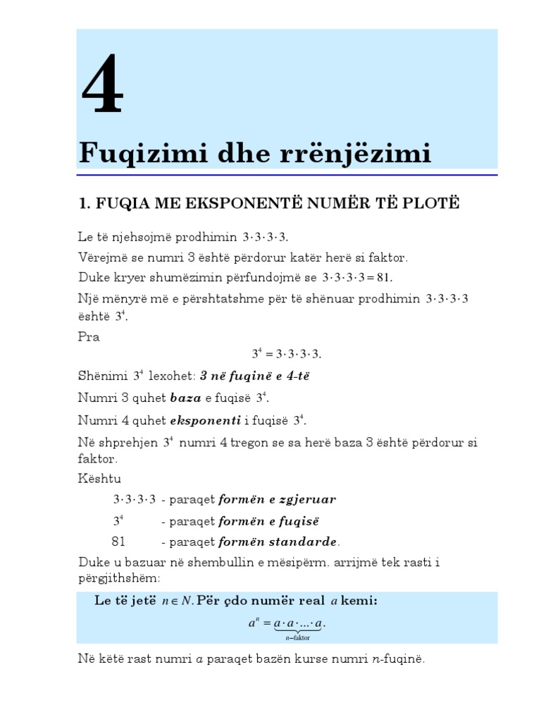 Fuqizimi dhe rrenjezimi