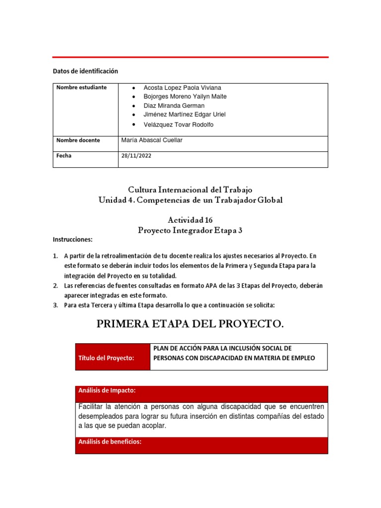 Proyecto Integrador Etapa 3 - Corregido | PDF | Inversiones | Análisis FODA