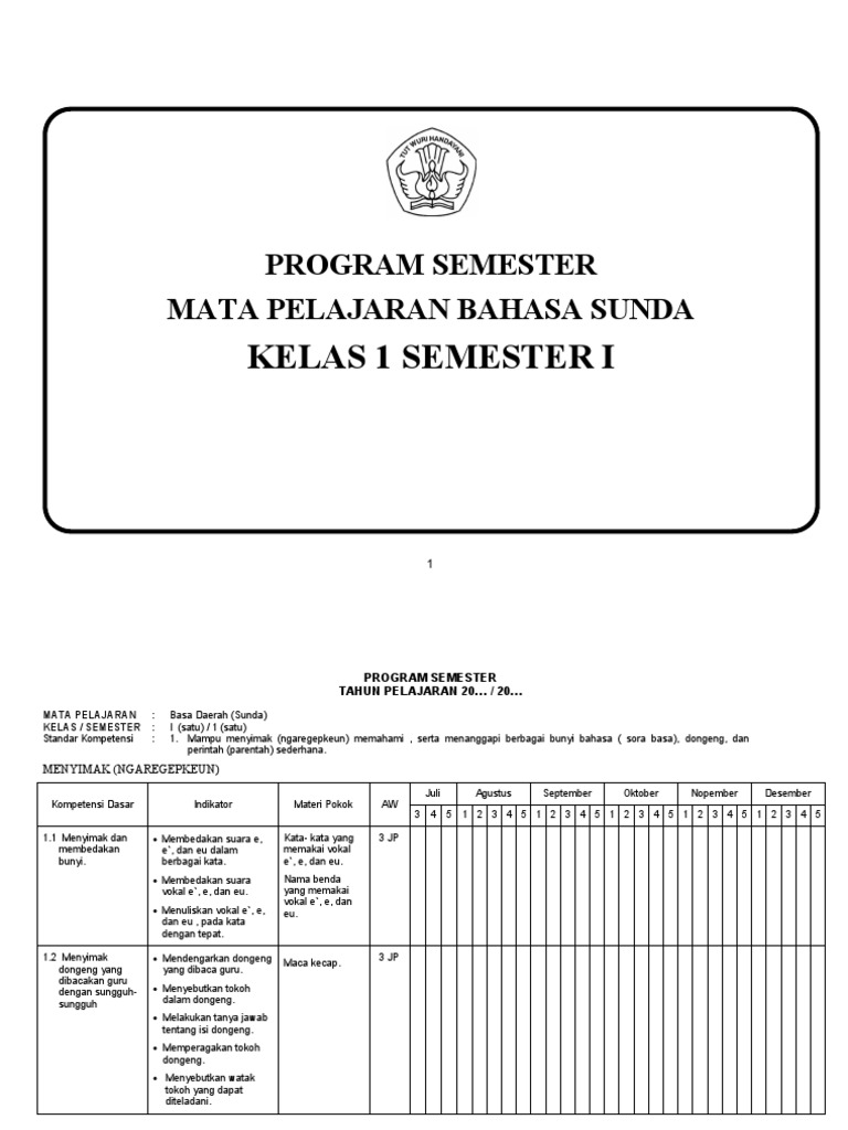 Promes BHS Sunda 1 | PDF
