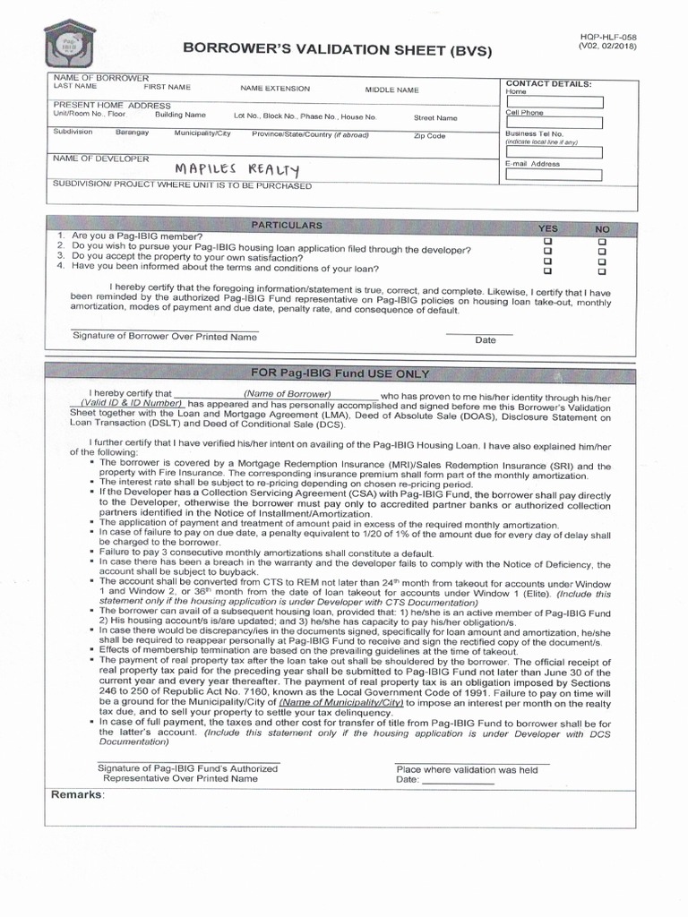 Buyers Validation Form - 000004 | PDF