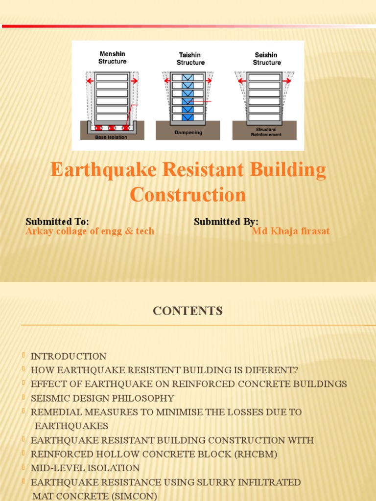 Earthquake Resistent Building Construction | PDF | Earthquakes | Earthquake Engineering