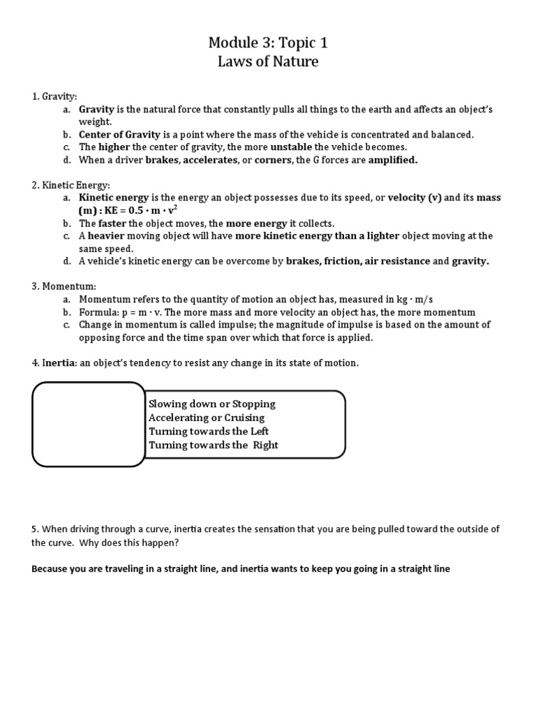 Module 3 Workbook Teacher Answers | PDF | Anti Lock Braking System ...