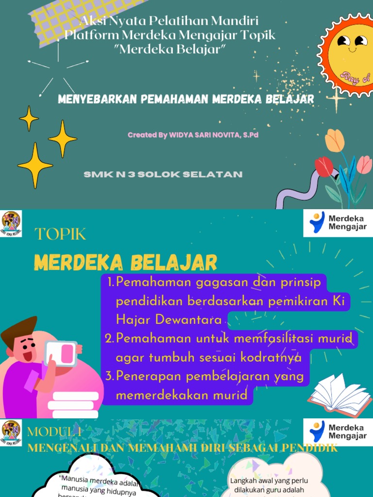 Aksi Nyata Modul 1 PMM Merdeka Belajar | PDF
