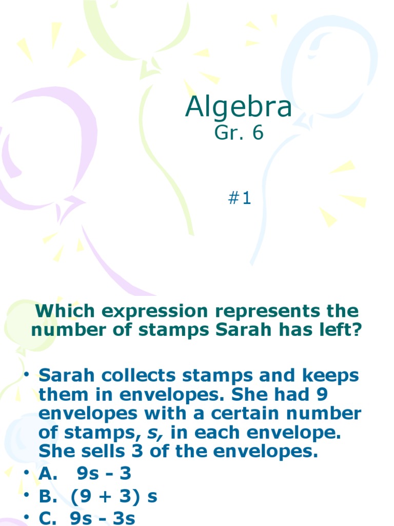 Algebra 1 | PDF