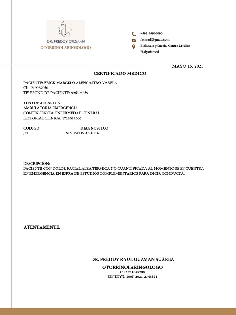 Paciente Erick Marcelo Alencastro Varela | PDF Paciente Erick Marcelo Alencastro Varela | PDF