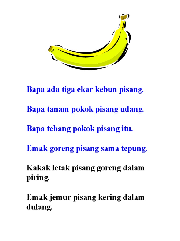 Bapa Ada Tiga Ekar Kebun Pisang | PDF