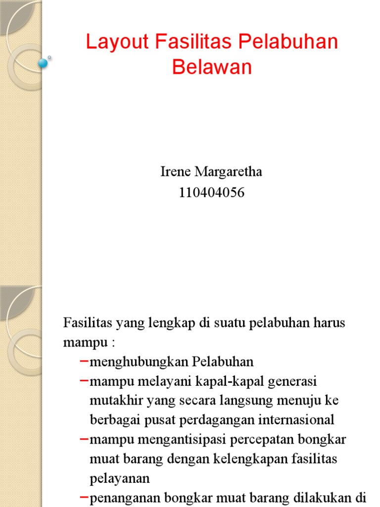 Dokumen.tips Layout Fasilitas Pelabuhan Belawan | PDF