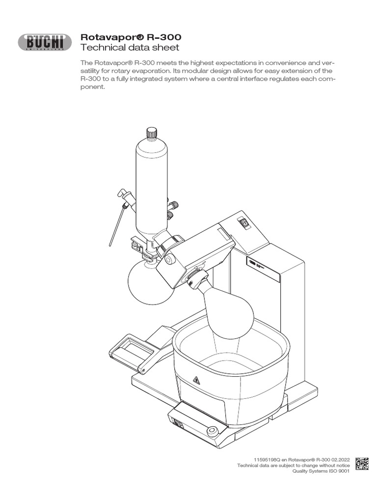 Buchi R-300 | PDF | Distillation | Physical Sciences