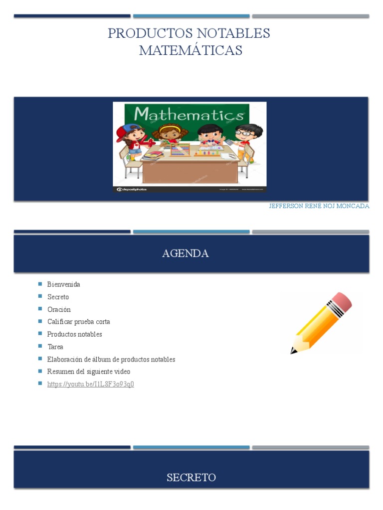 Productos Notables en Matemáticas | PDF