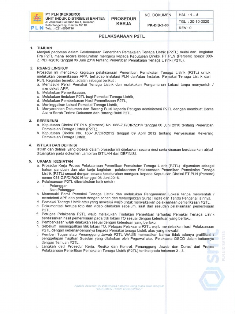 PK Dis 2 03 Pelaksanaan p2tl | PDF