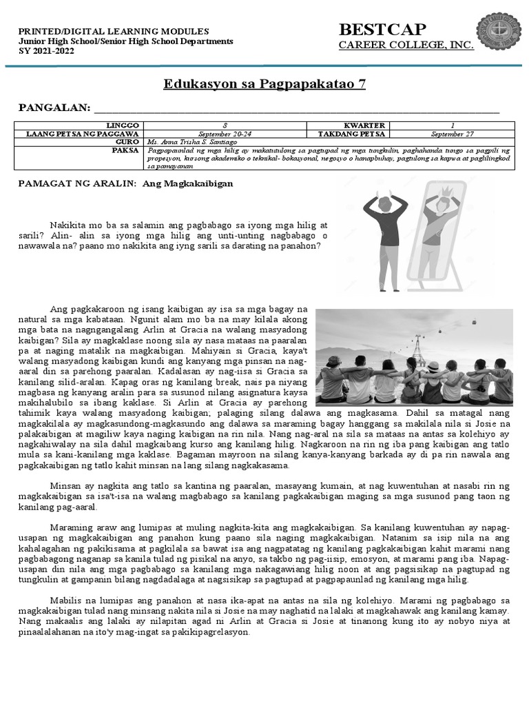 Anna - MOD - Q1 - W8 (ESP 7) | PDF