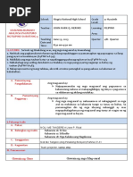 FILIPINO 9 DLP (4th Quarter) | PDF