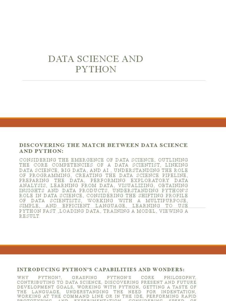 Python for Data Science Guide | PDF | Python (Programming Language) | Data