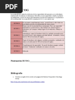 Escala Ecog | PDF | Ciencias de la Salud | Enfermedades y trastornos ...