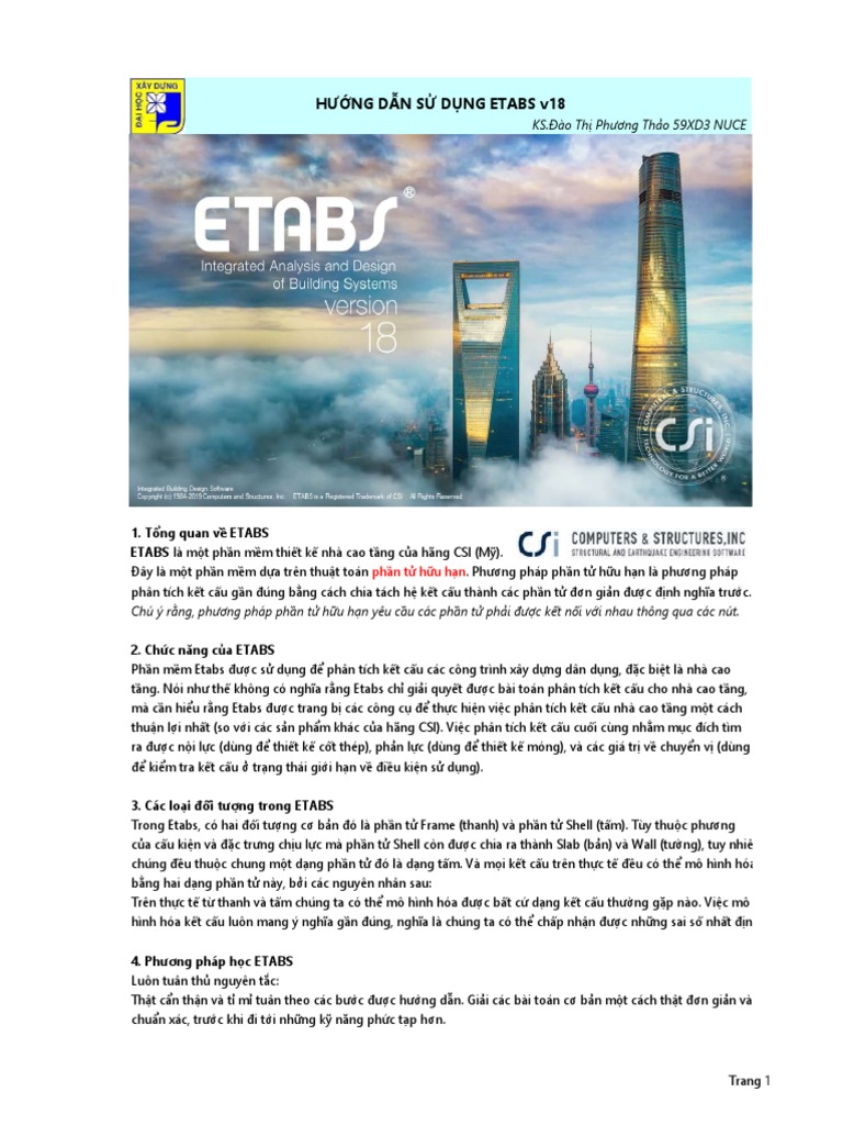 Etabs V18 | PDF