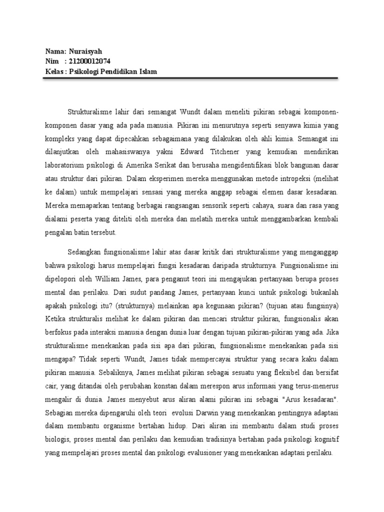 Strukturalisme Dan Fungsionalisme | PDF