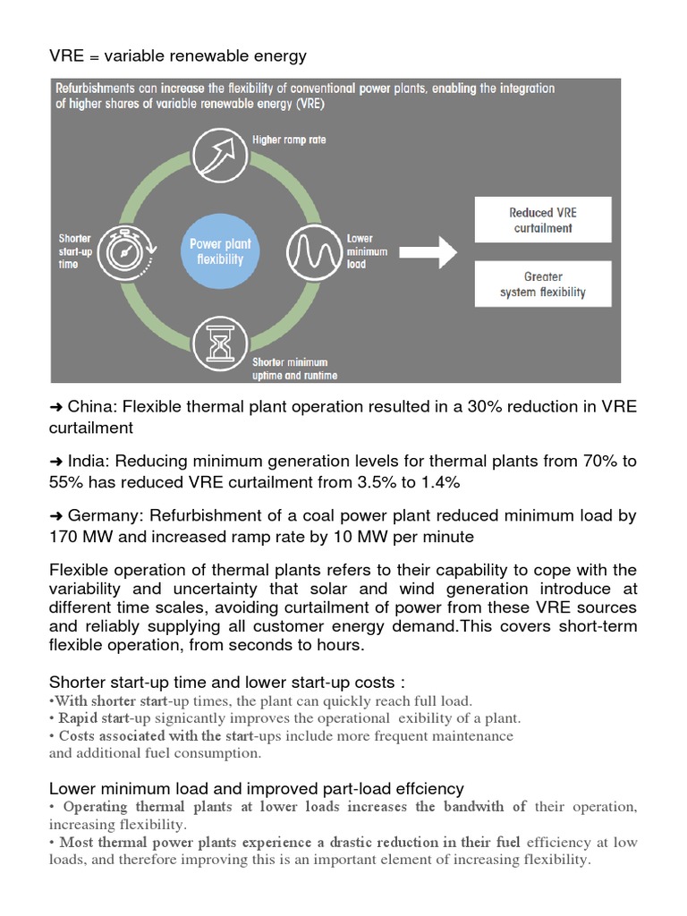 Enhancing VRE Flexibility in Power Plants | PDF | Hydroelectricity ...
