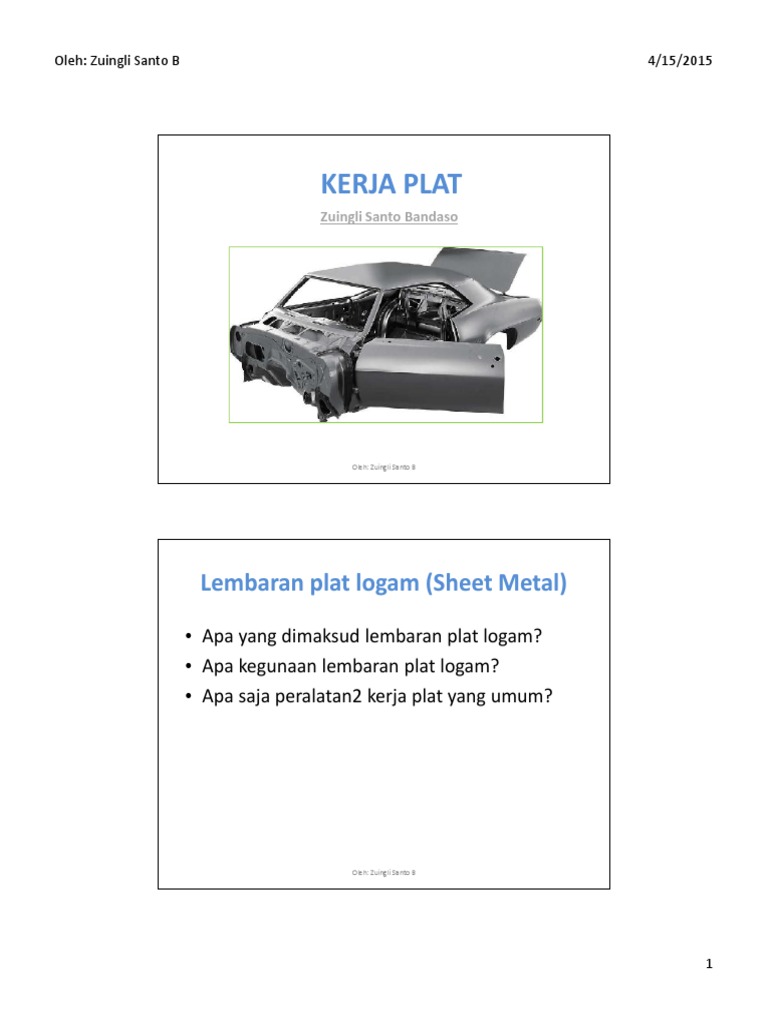 Kerja Plat Zuingli | PDF