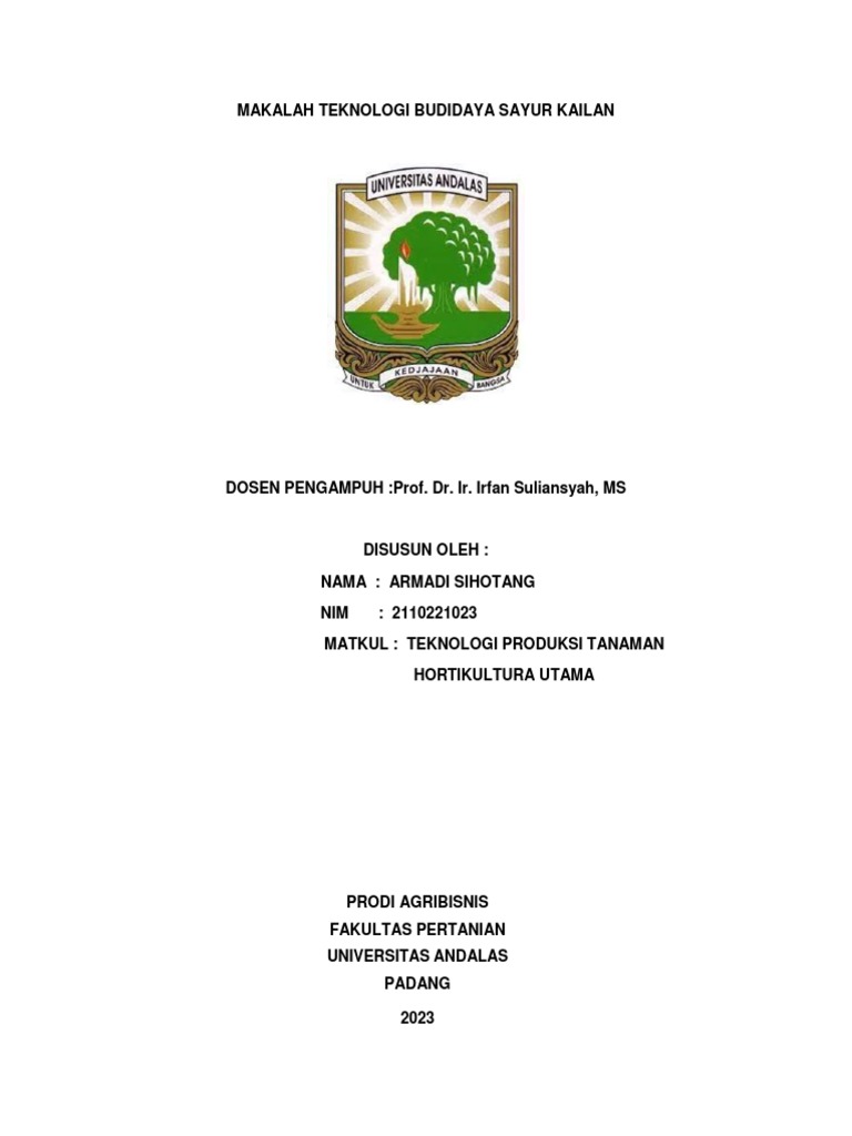 MAKALAH TEKNOLOGI BUDIDAYA Madi | PDF