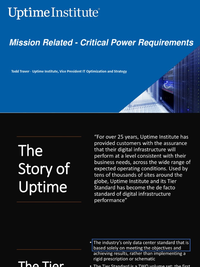Data Center Tier Standards Guide | PDF | Fault Tolerance | Data Center