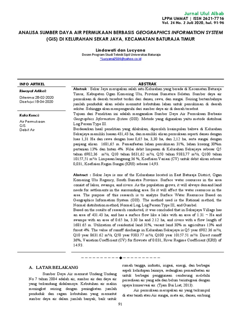 Jurnal Air Permukaan 2 Pdf