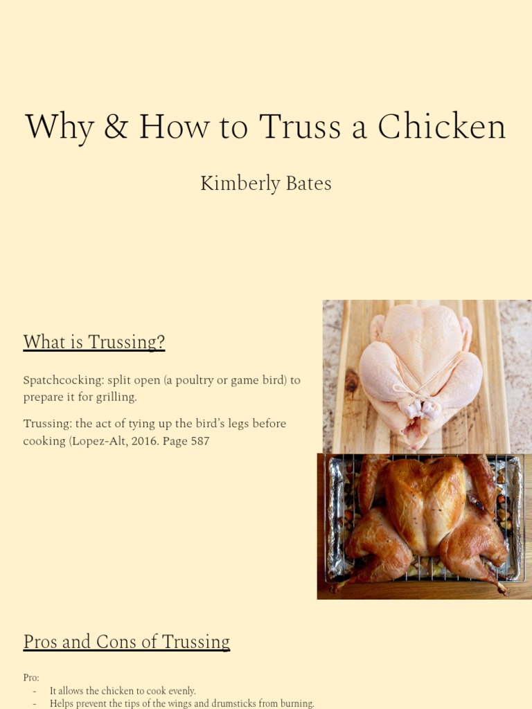 Why How To Truss A Chicken | PDF | Roasting | Food And Drink