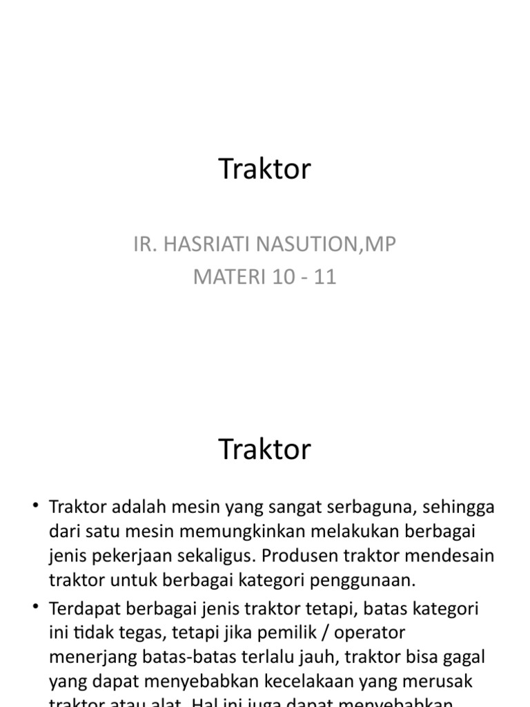Traktor | PDF