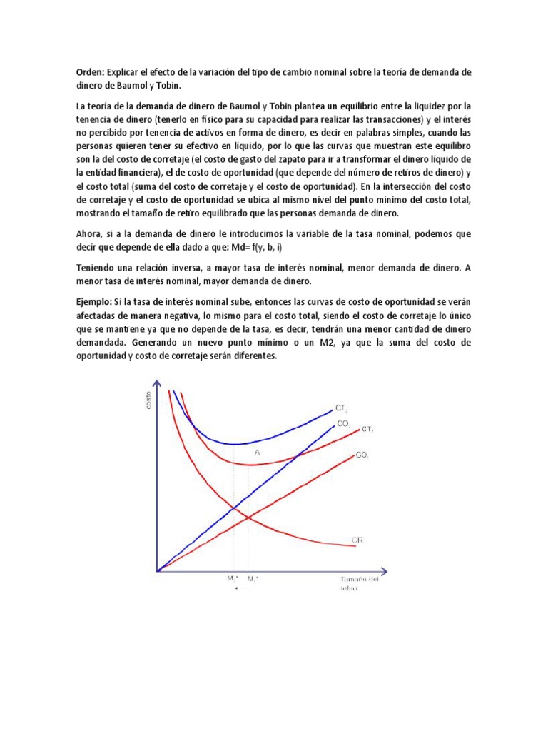 Baumol y Tobin | PDF