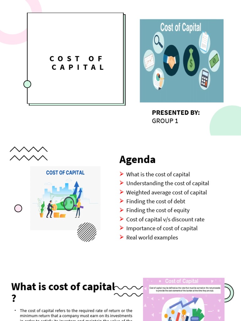 Financial Management PPT Final | PDF | Cost Of Capital | Financial Capital