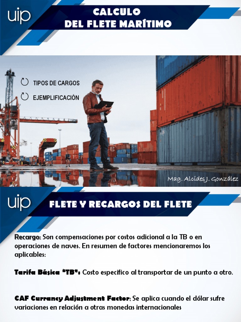 Calculo Del Flete Maritimo | PDF | Envío | Economias