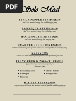 Vinta - Menu | PDF | Sauce | Drink