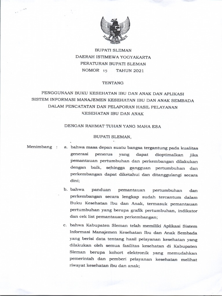 Perbub Buku KIA Dan SIM KIA | PDF