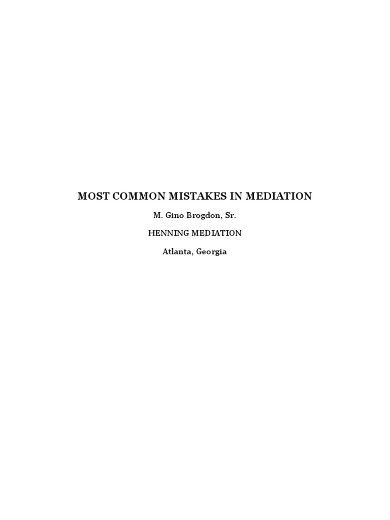 Cle Seminar | PDF | Mediation | Lawsuit