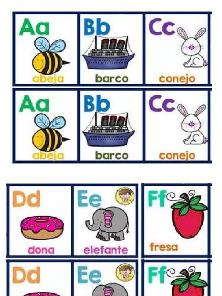 Memorama Abecedario | PDF