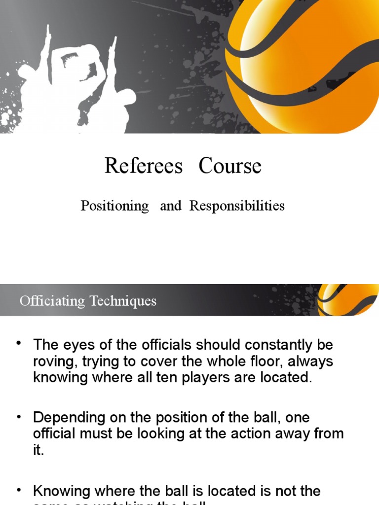 Lead and Trail Referee | PDF | Sports Rules And Regulations | Athletic ...
