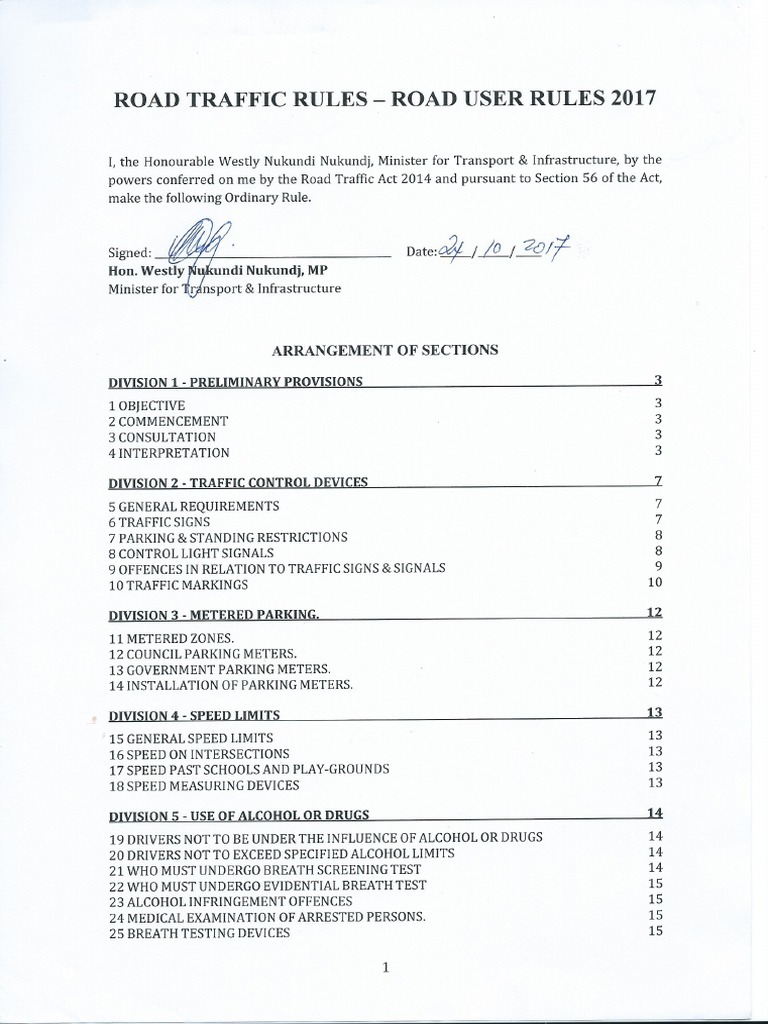 Rtr Roaduserrules2017 Pdf Intersection Road Traffic