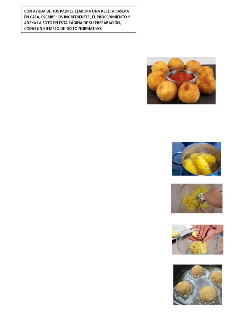 Receta Casera con Ayuda Familiar | PDF