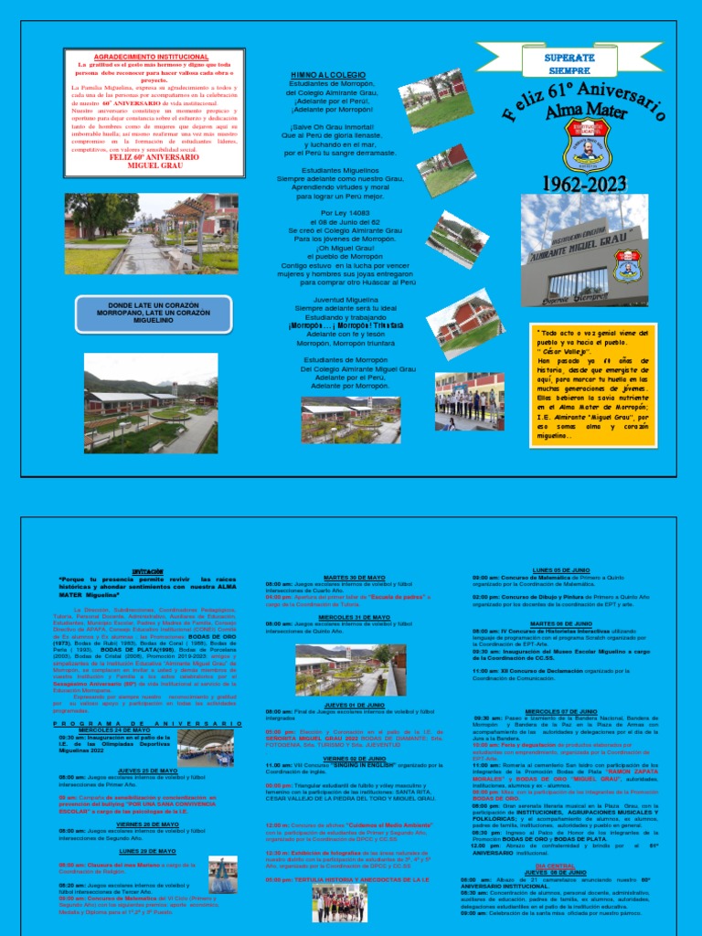 Programa Aniversario 2023 | PDF