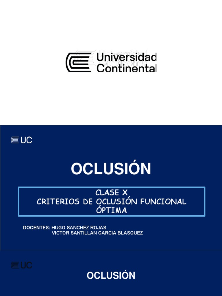 Oclusión Funcional Óptima | PDF