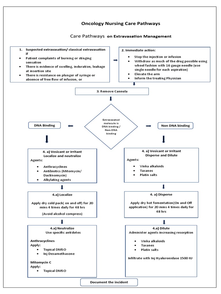 Care Pathway On Extravasation Management | PDF | Intravenous Therapy ...