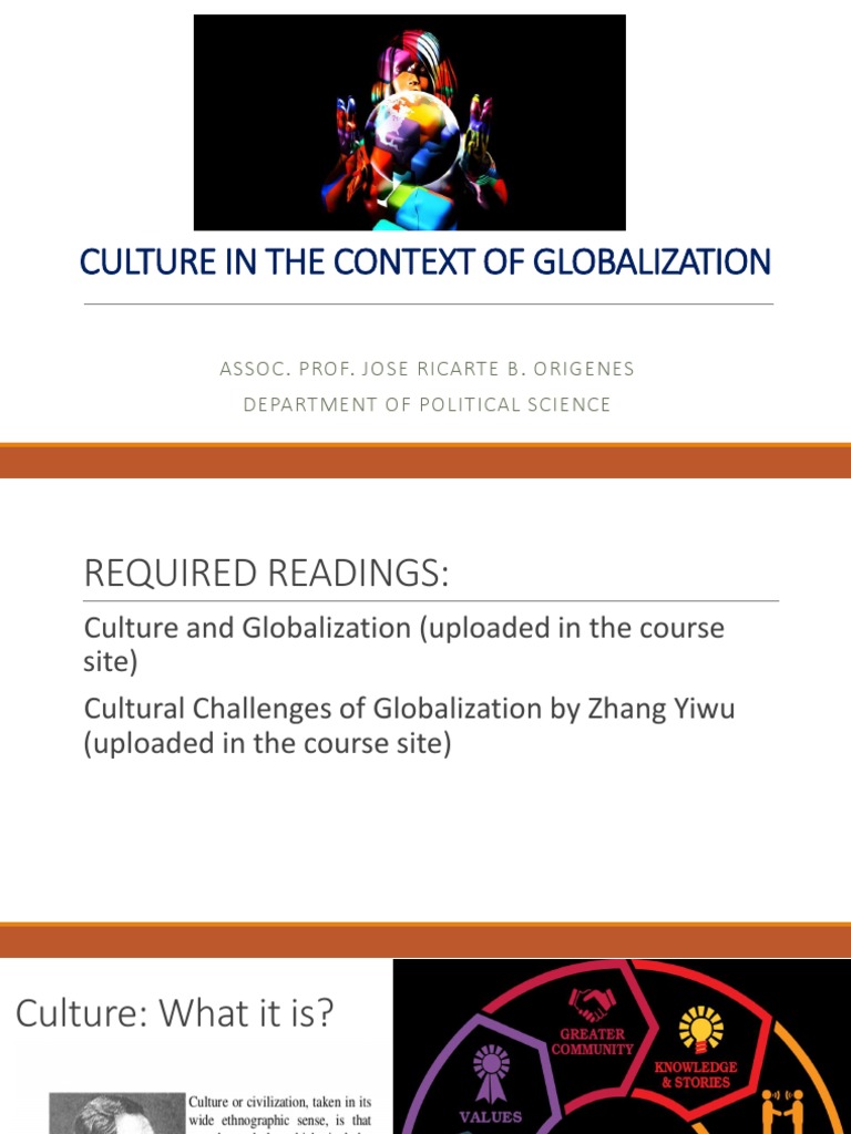 Lecture 4. Culture and Globalization | PDF | Globalization | Soft Power