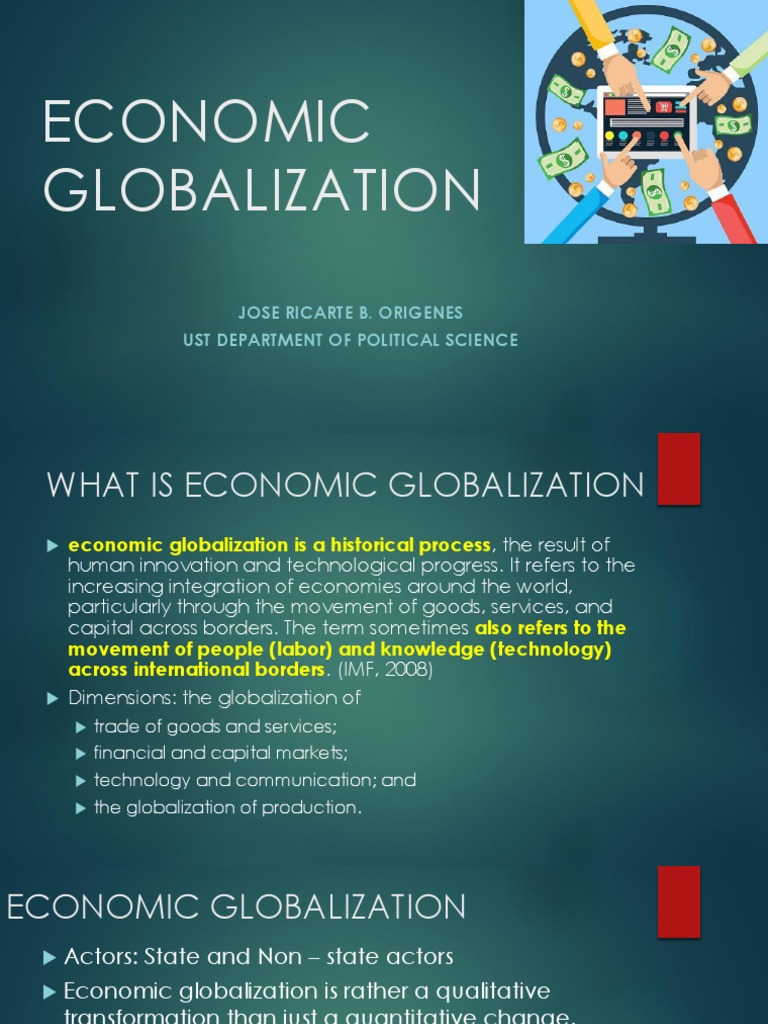 Cw Lecture 2 Economic Globalization Download Free Pdf Globalization
