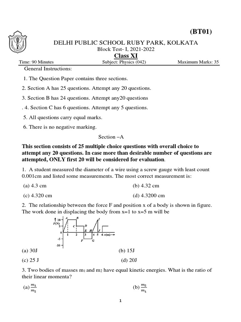 Physics QP | PDF | Rotation Around A Fixed Axis | Force