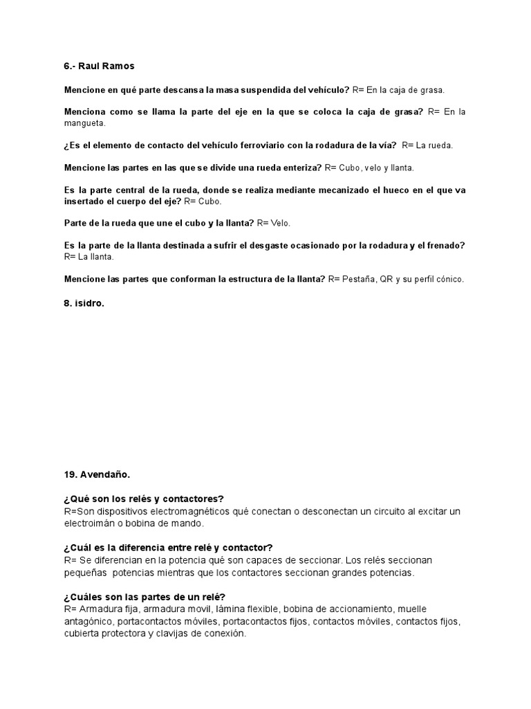 Material Rodante | PDF | Relé | Electricidad